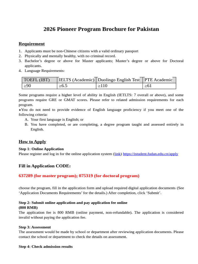 Att.pioneer Program Brochure for Pakistan | PDF | Identity Document ...