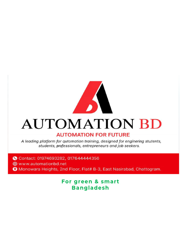 Automation Bd Full outline | PDF | Scada | Automation