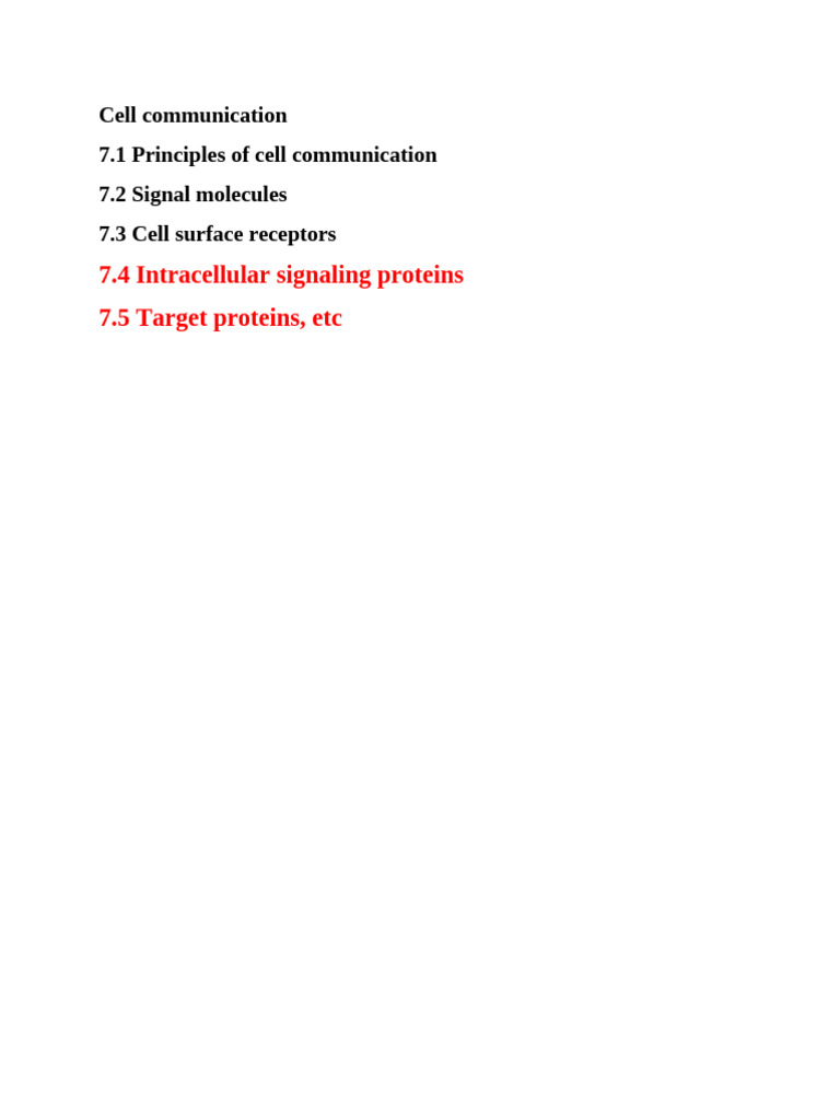 Cell Communication | PDF