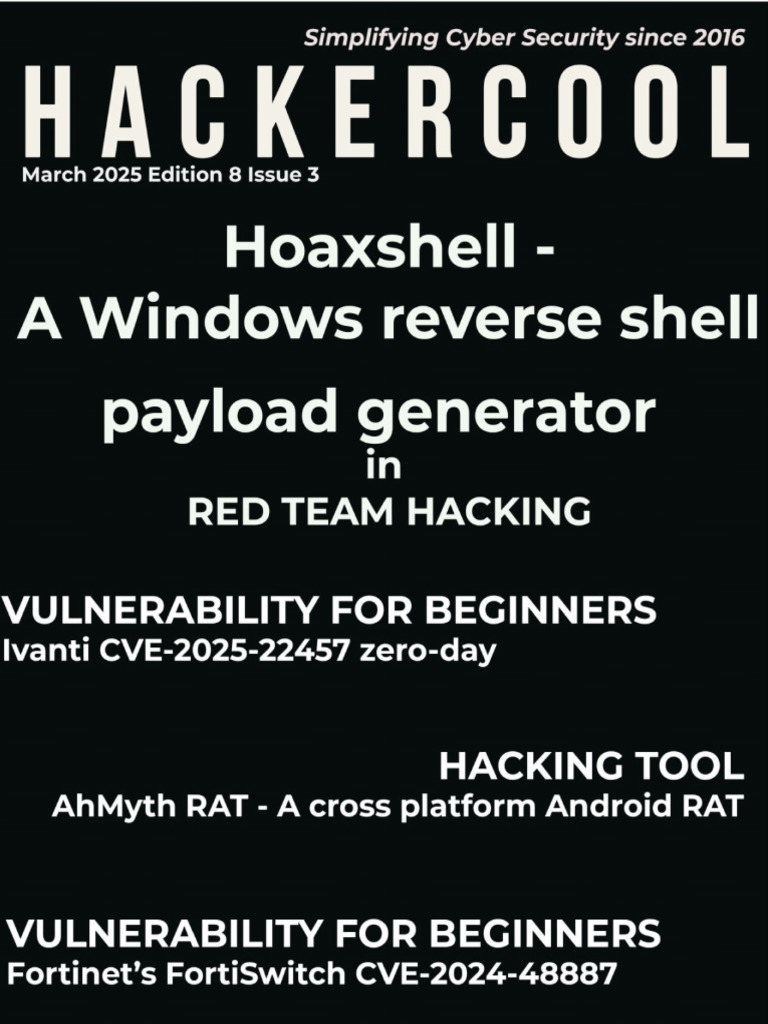 Sanet.st.Hackercool Magazine - March 2025 | PDF