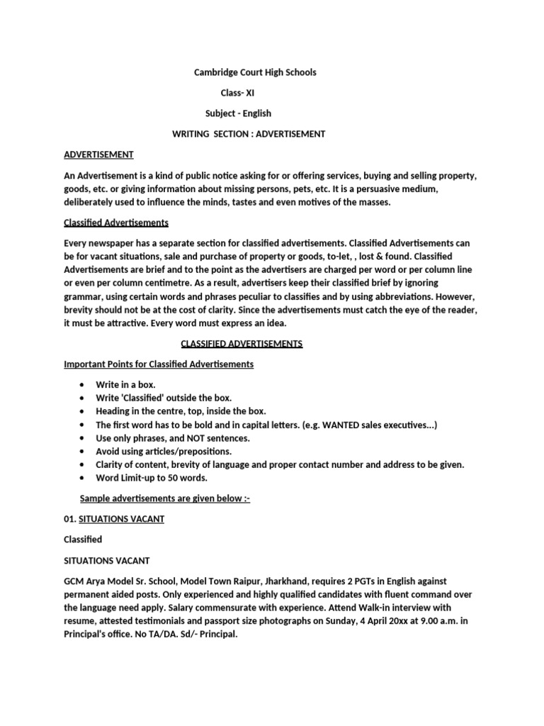 Advertisement, Worksheet | PDF | Advertising | English Language