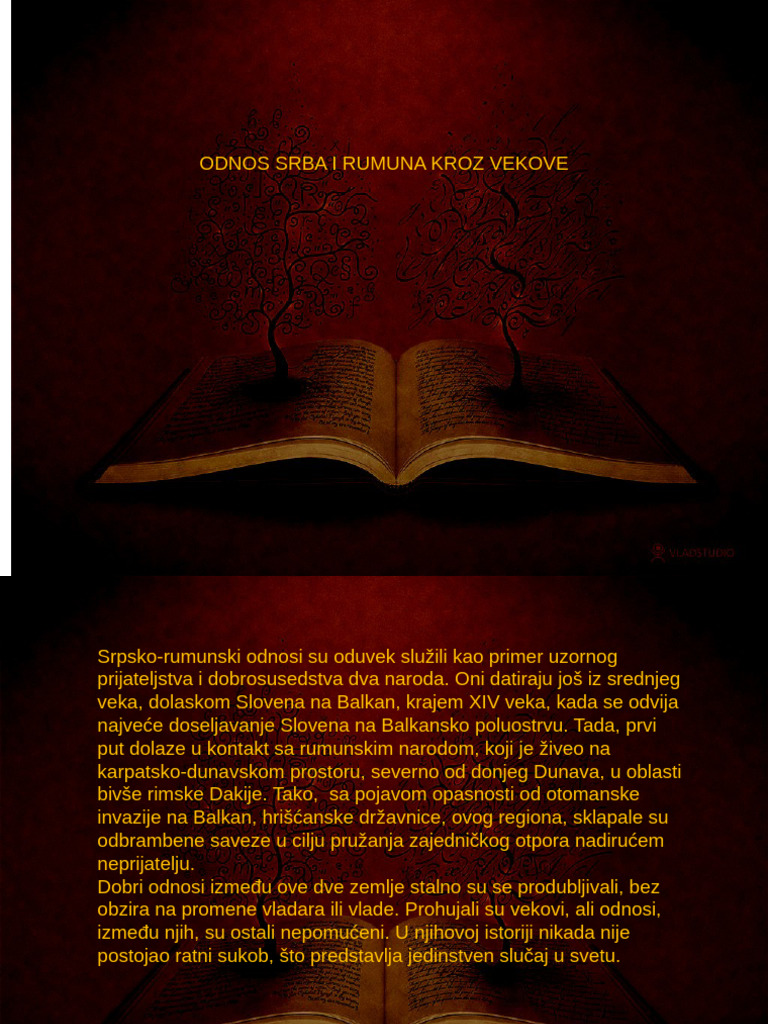 Odnos Srba i Rumuna Kroz Vekove | PDF