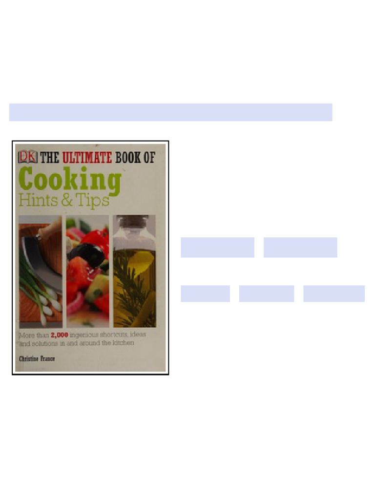 The ultimate book of cooking hints & tips ebook zero wait 2026 edition ...