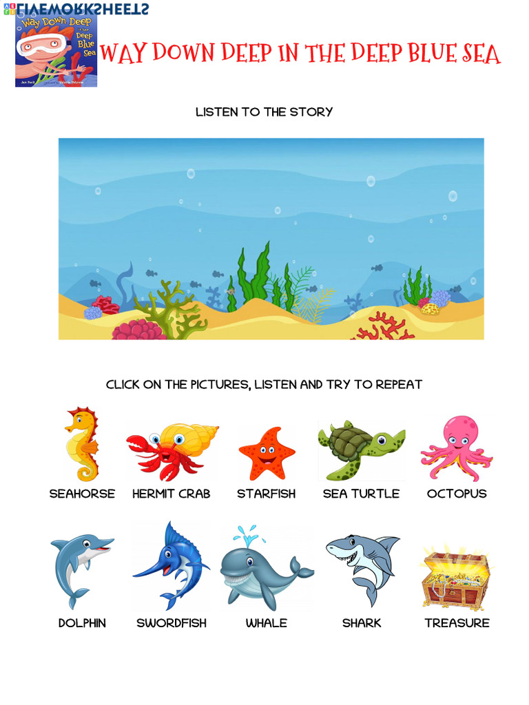Deep Sea Creatures Interactive Story | PDF
