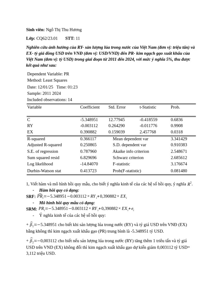 Bài Tập Thực Hành Ktl | PDF