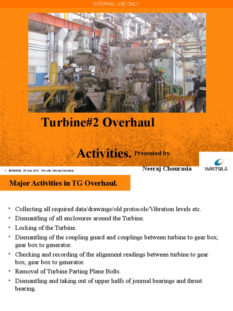 Turbine Overhaul | PDF | Turbine | Bearing (Mechanical)