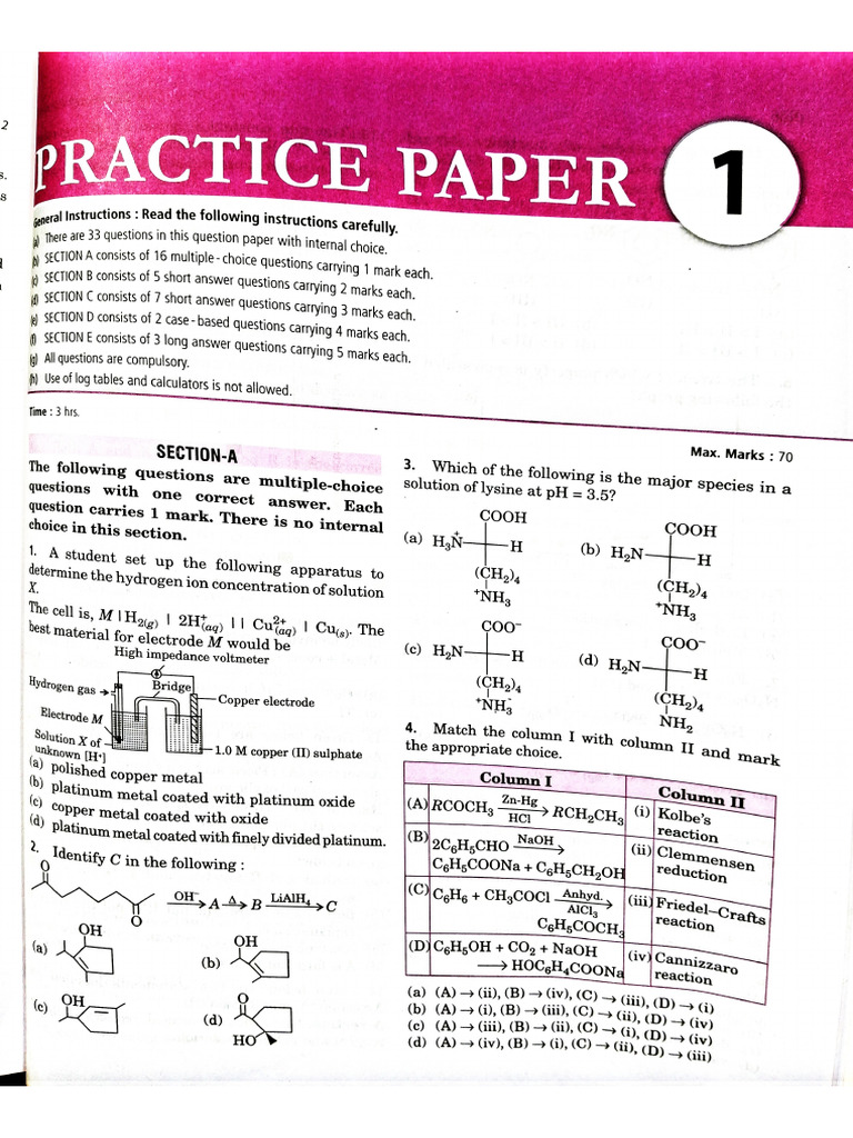 Practice Paper 1 | PDF