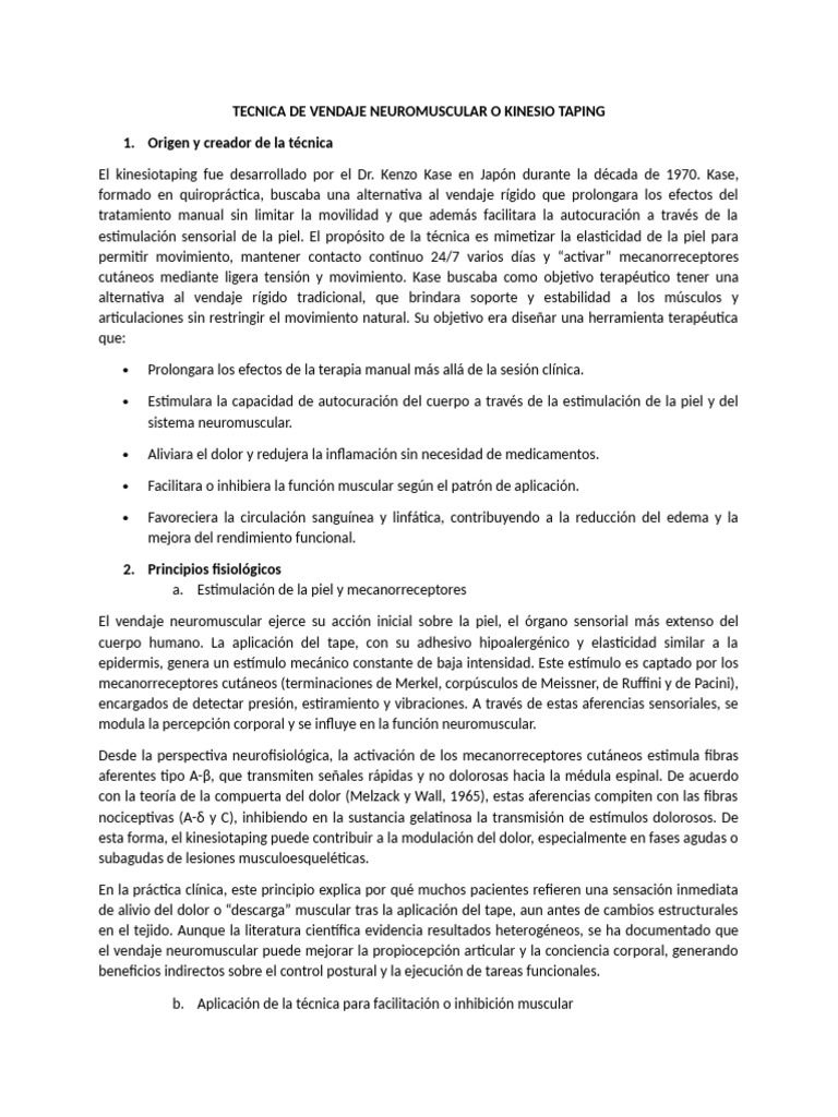Kinesio Taping: Técnica y Aplicaciones | PDF | Color | Edema