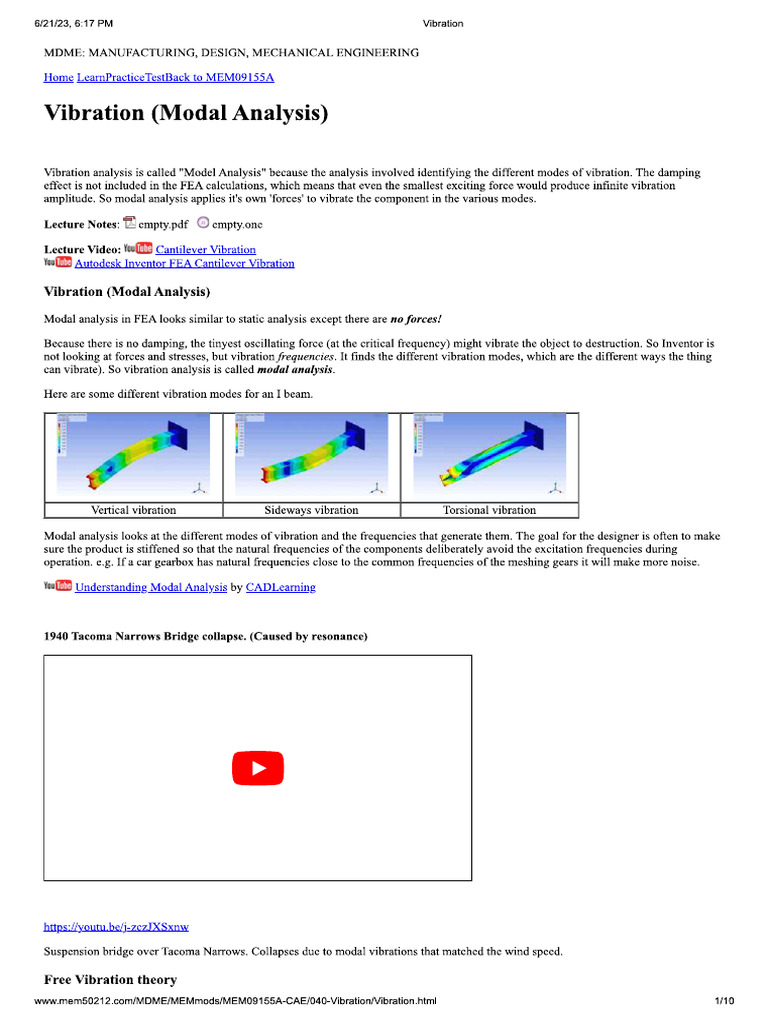 Vibration Analysis | PDF