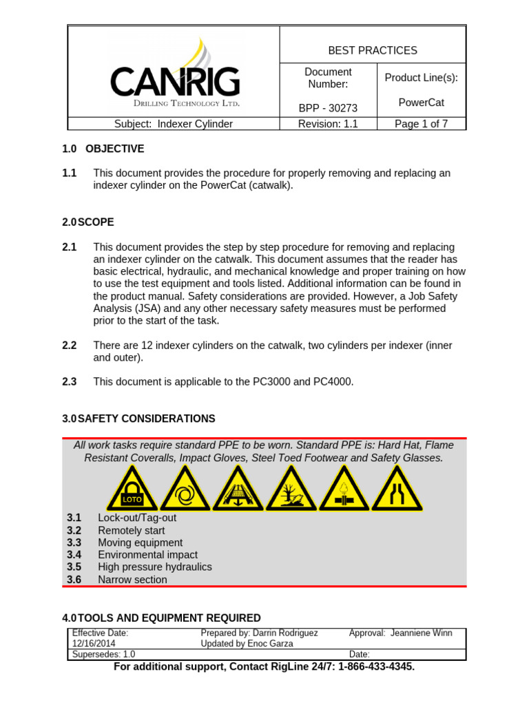 CW_Catwalk - Remove and Replace Outer and Inner Indexer Cylinder (1.1 ...