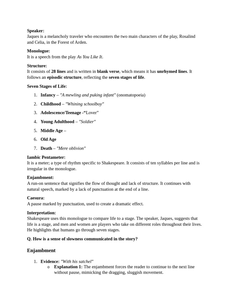 All the Worlds A Stage-Supplemetary Notes | PDF | As You Like It | Poetics