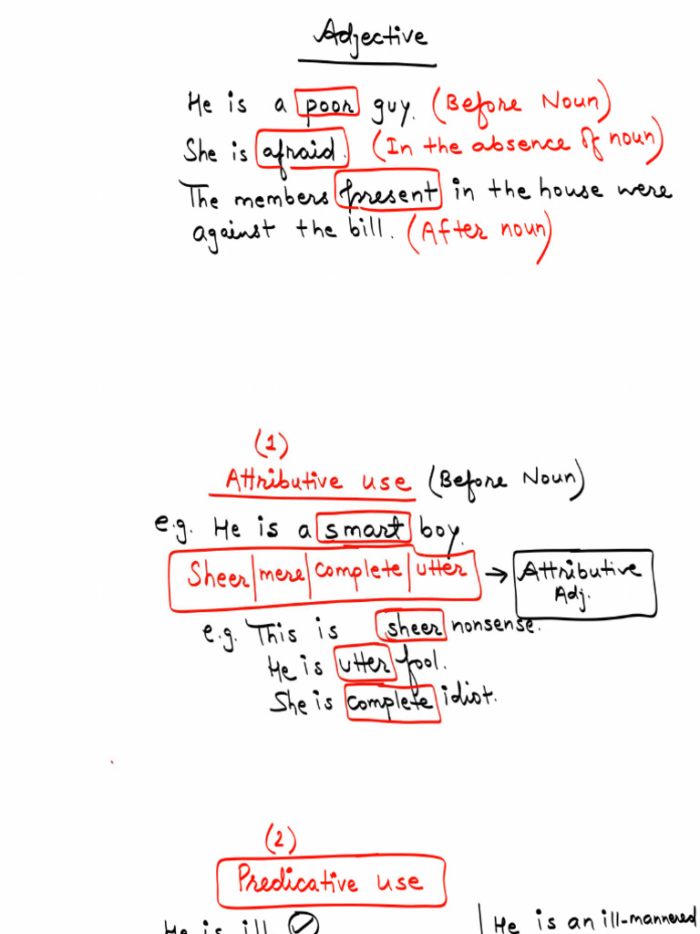 Adjective (Part-2) | PDF
