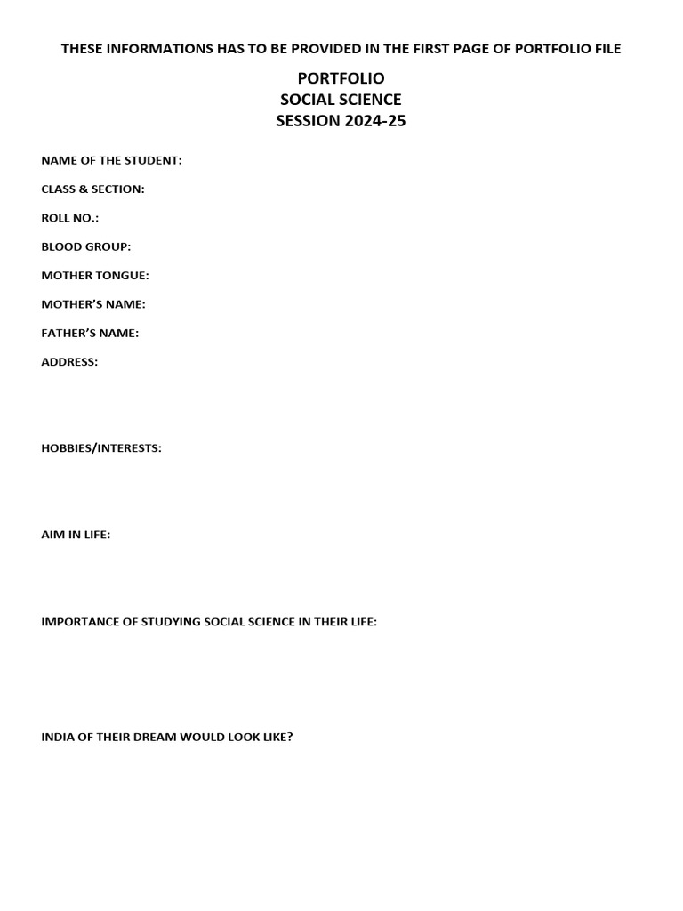 Portfolio Sample | PDF