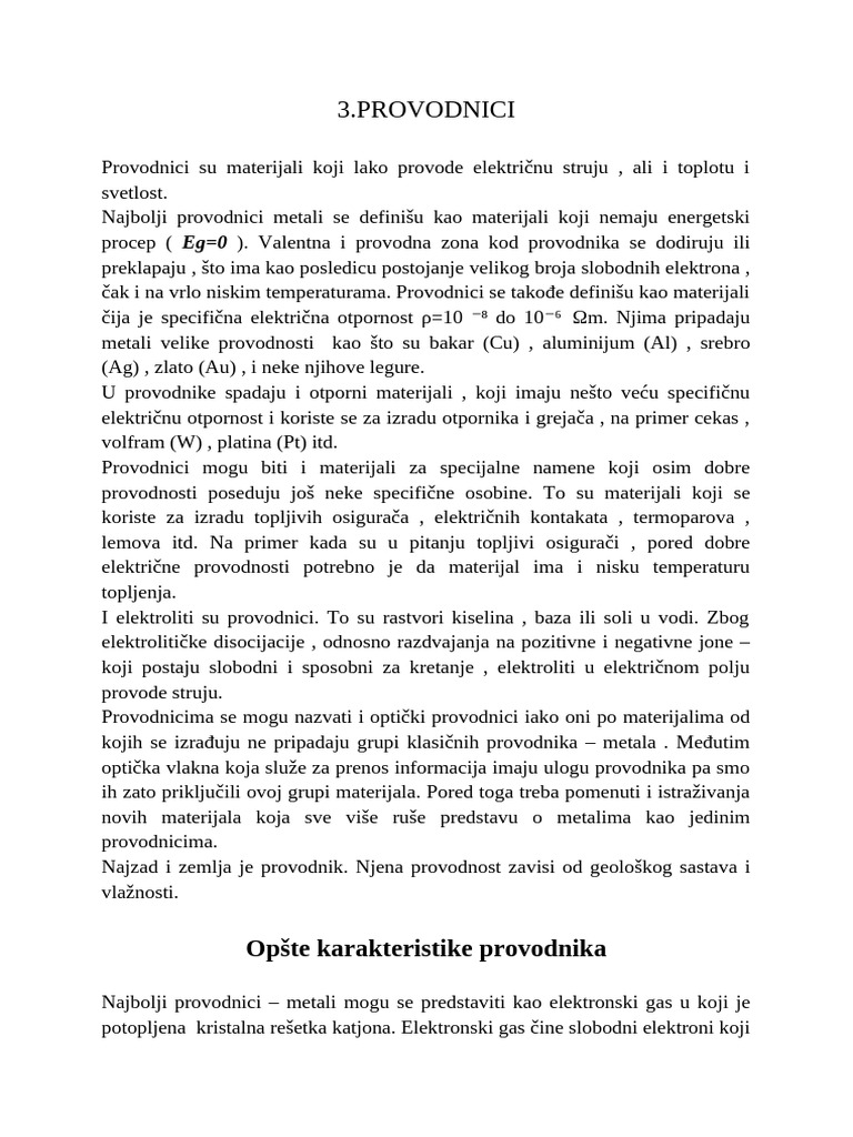 Provodnici | PDF