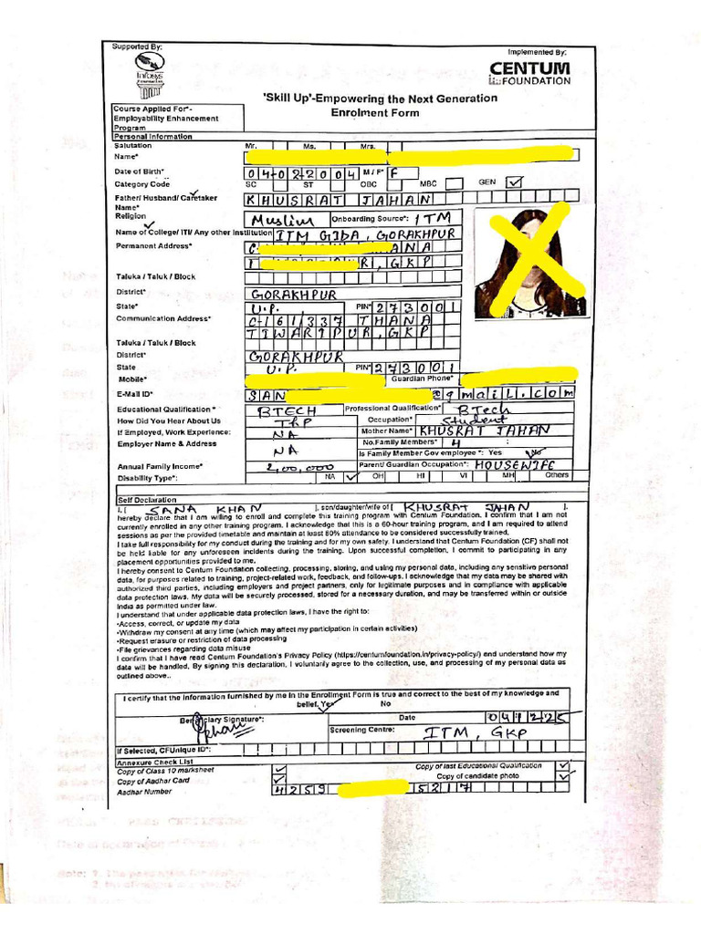 Sample Form Required | PDF