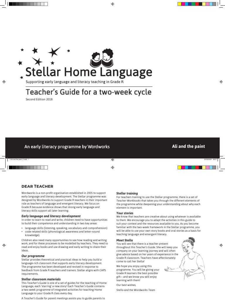 Stellar Teacher’s Guide for Grade R | PDF | Communication | Applied ...