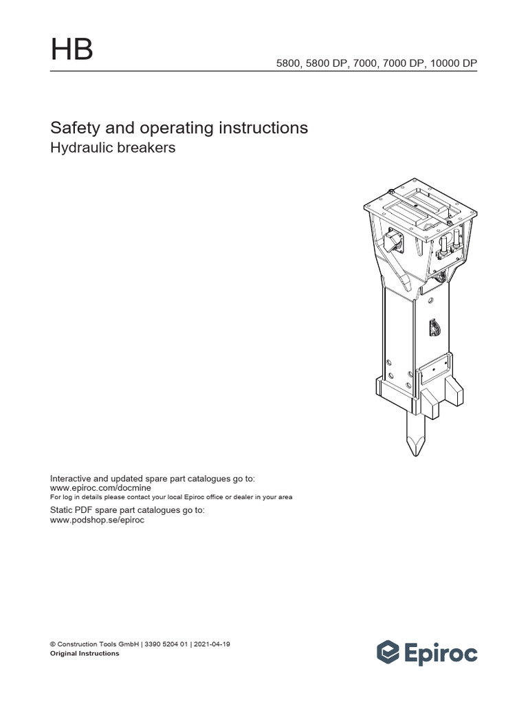 Safety and Operating Instructions HB5800 | PDF | Screw | Safety