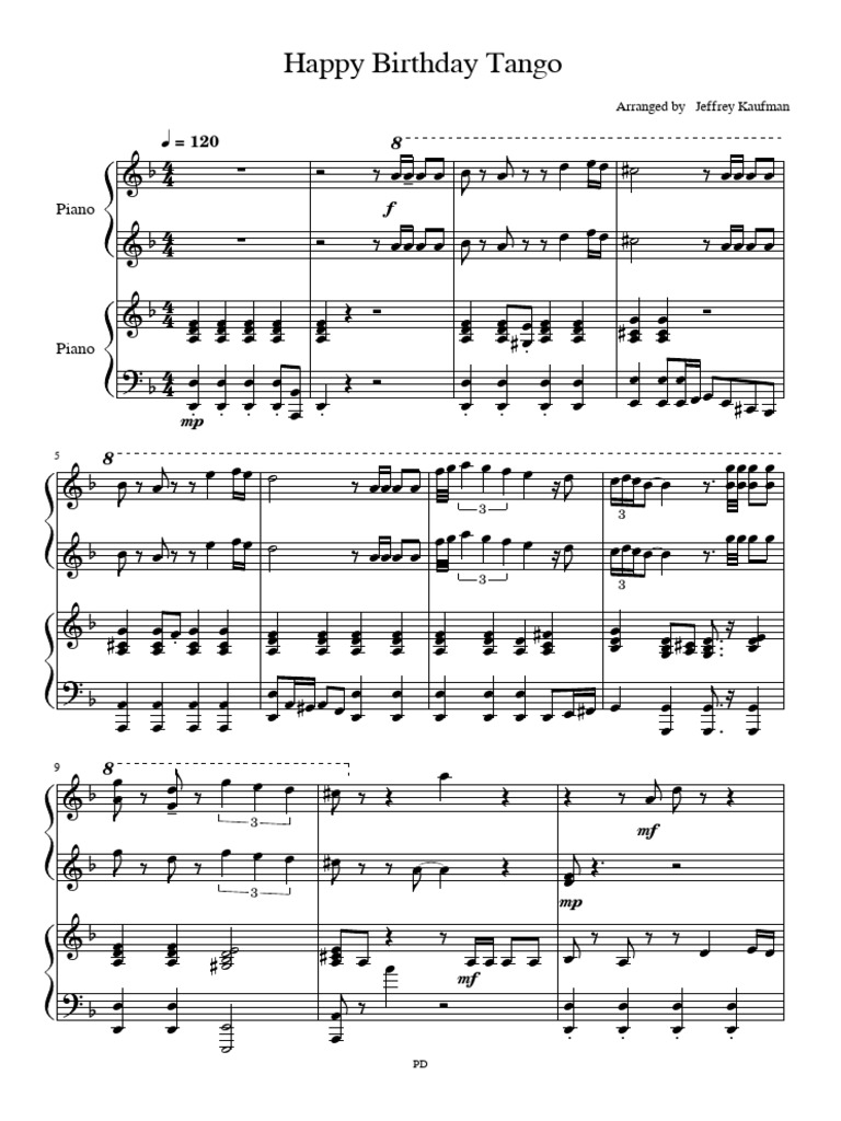 Happy Birthday Tango | PDF