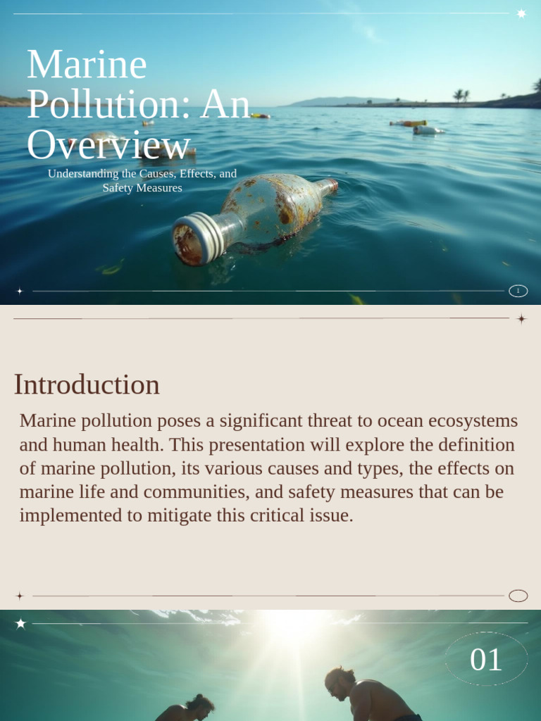 Marine Pollution an Overview.pptx 20250722 214653 0000 | PDF | Pollution | Sustainability
