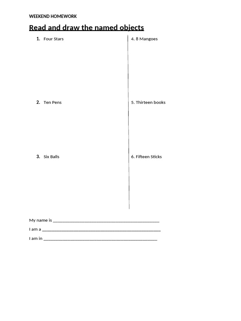 Weekend Homework | PDF