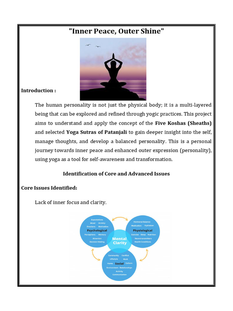 Inner Peace, Outer Shine | PDF | Prana | Yoga