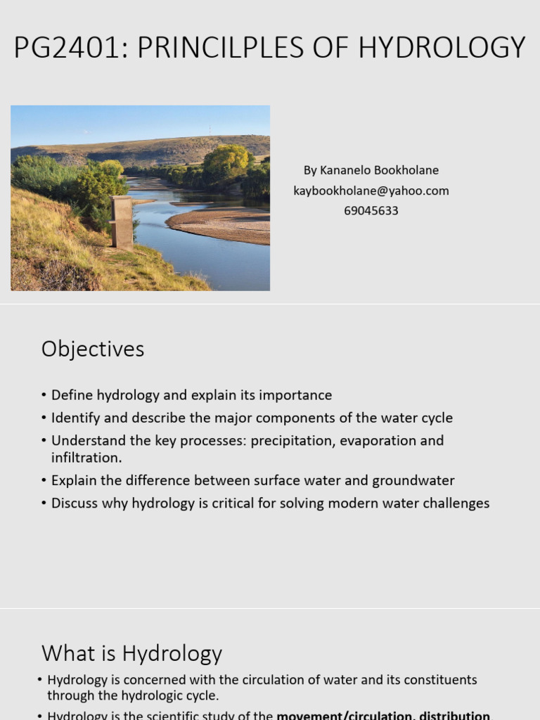 Hydrology Principles and Water Cycle Insights | PDF | Surface Runoff ...