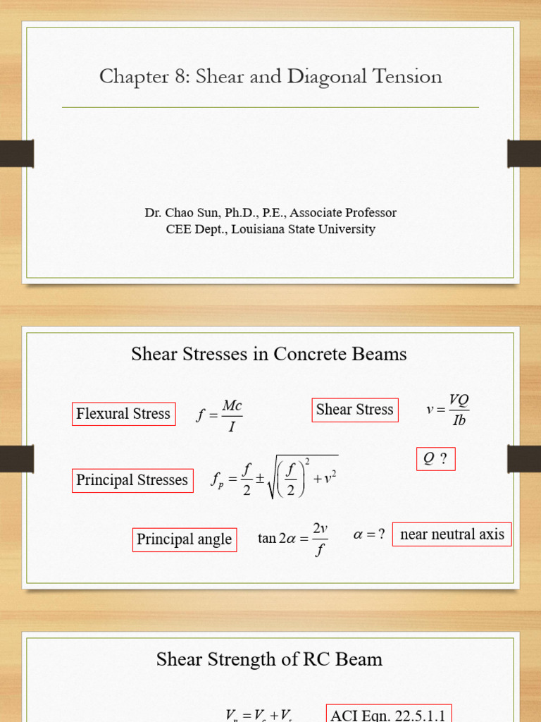 Shear and Diagonal Tension in Beams | PDF | Truss | Beam (Structure)