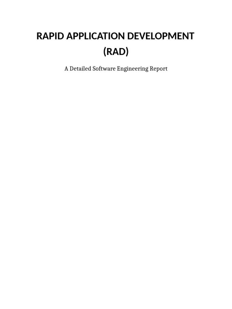 Rapid Application Development Explained | PDF