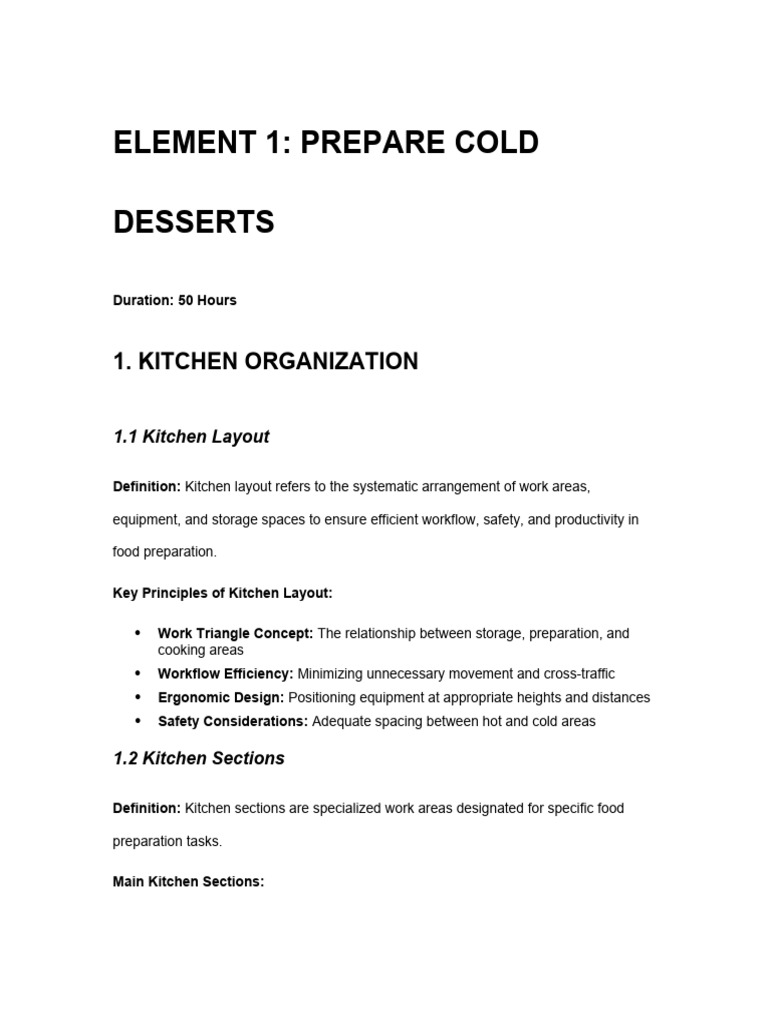 Dessert Preparation (1) | PDF | Custard | Personal Protective Equipment