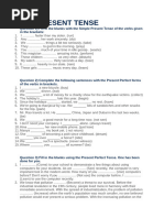 Class 7 Tenses Exercises Worksheet | PDF | Teaching Methods & Materials ...