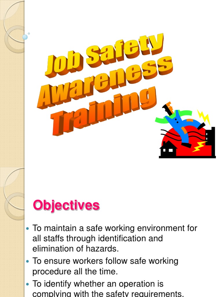 Job Safety Awareness Training | PDF | Personal Protective Equipment ...