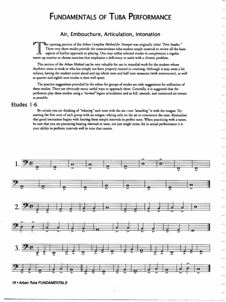 Arban Tuba Method | PDF