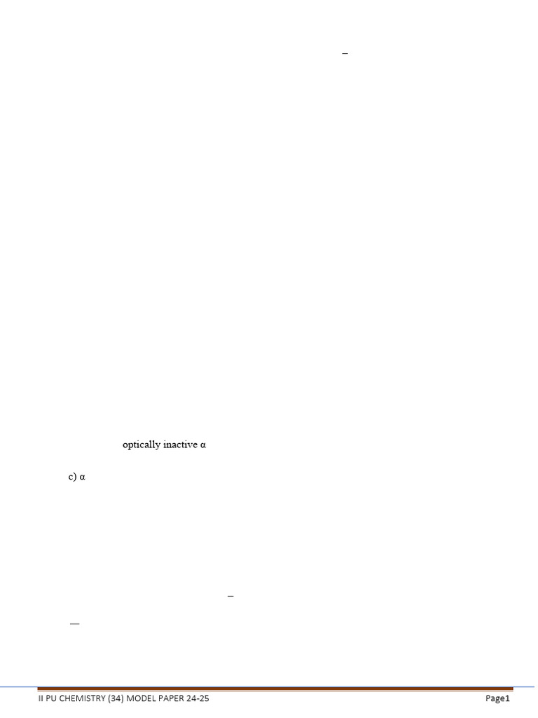 34 Chemistry Mqp 3 | PDF | Acid | Chemical Reactions