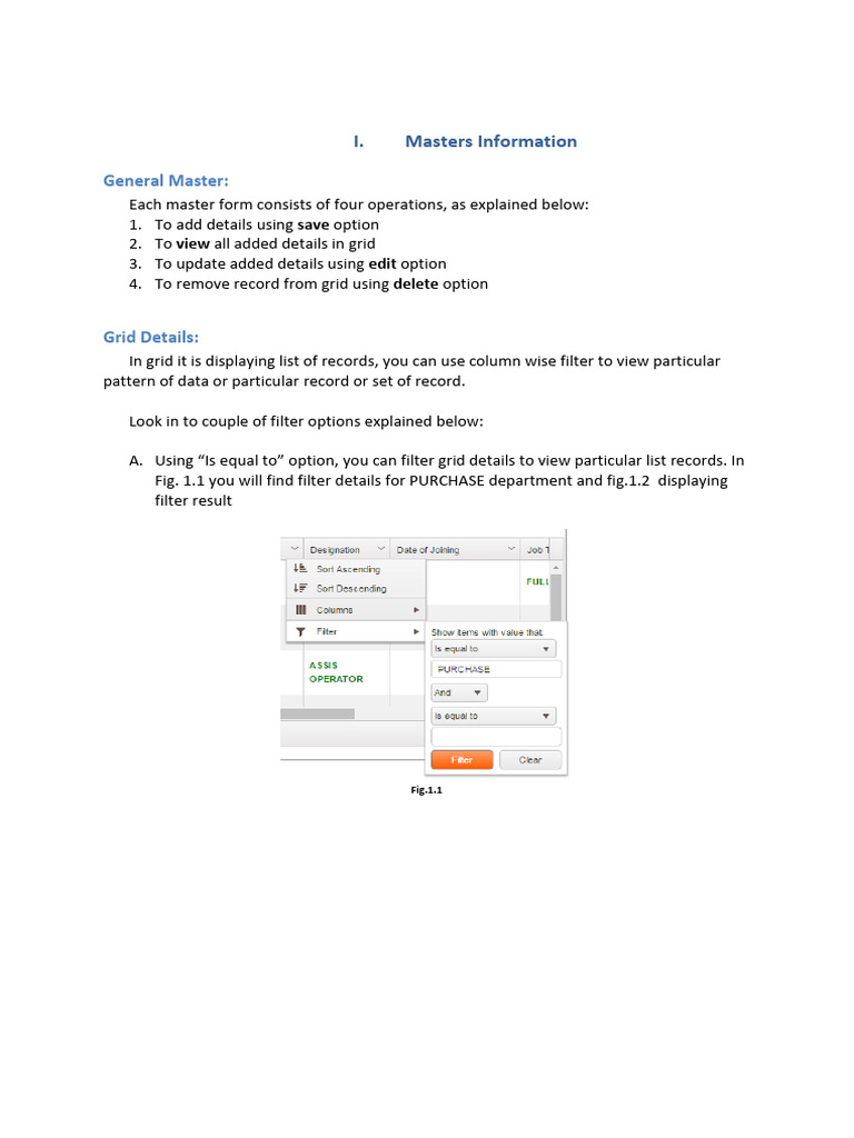 Erp User Manual Master | PDF | Menu | Menu (Computing)