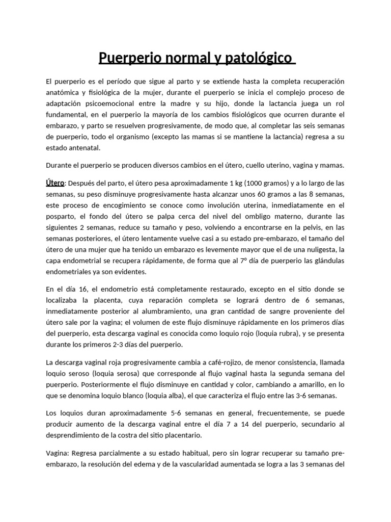 Puerperio Norma | PDF | Periodo posparto | Lactancia