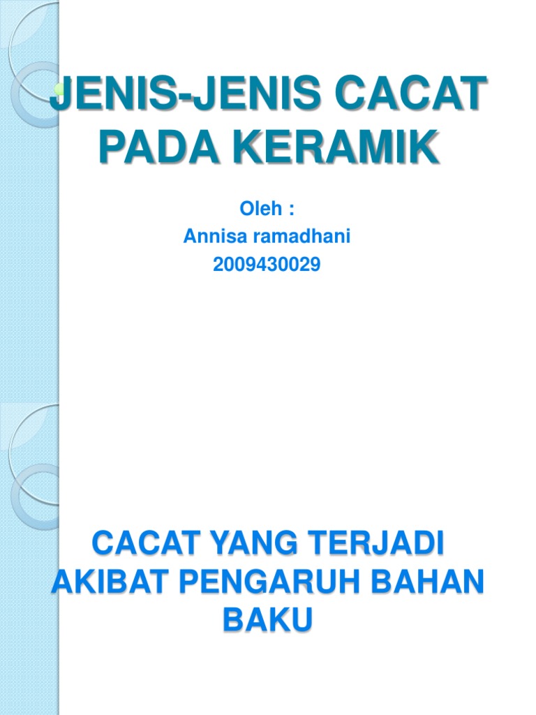 Jenis-Jenis Cacat | PDF | Griya & Taman