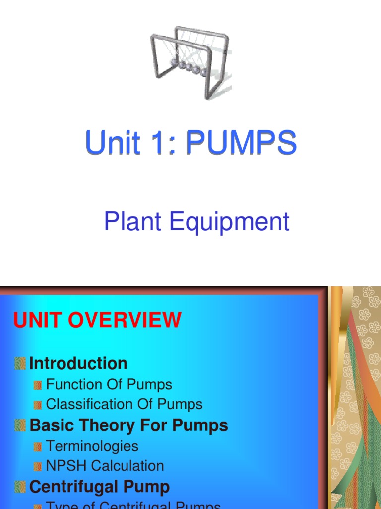 Unit 1 | PDF | Pump | Valve