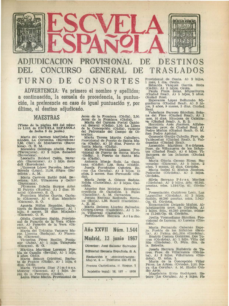 Escuela Espanola 609 | PDF