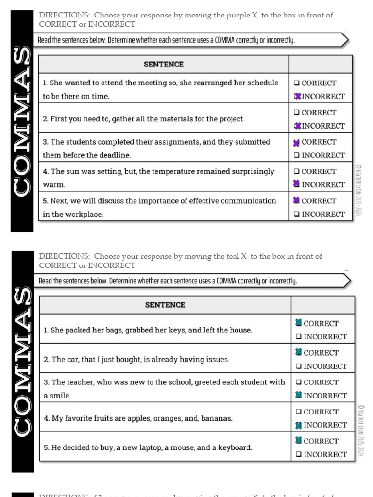 Copy of Punctuation_ Commas | PDF