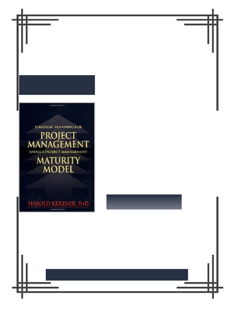 Strategic Planning for Project Management Using a Project Management Maturity Model 1st Edition ...