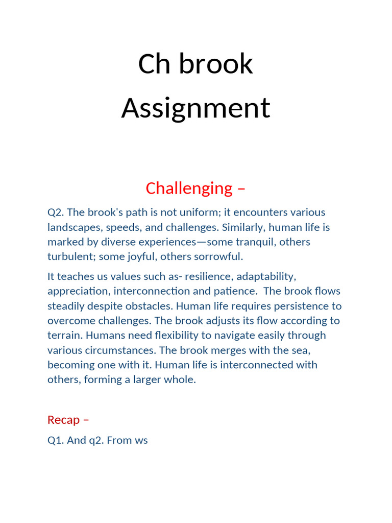Ch brook ws | PDF
