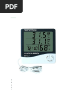 Ultronic LCD Weather Clock Guide | PDF | Clock | Time
