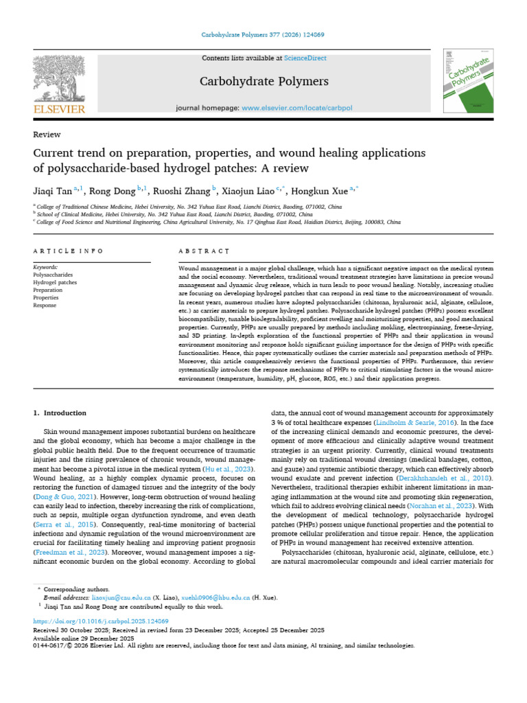 Tan 2026 | PDF | Macrophage | Wound Healing