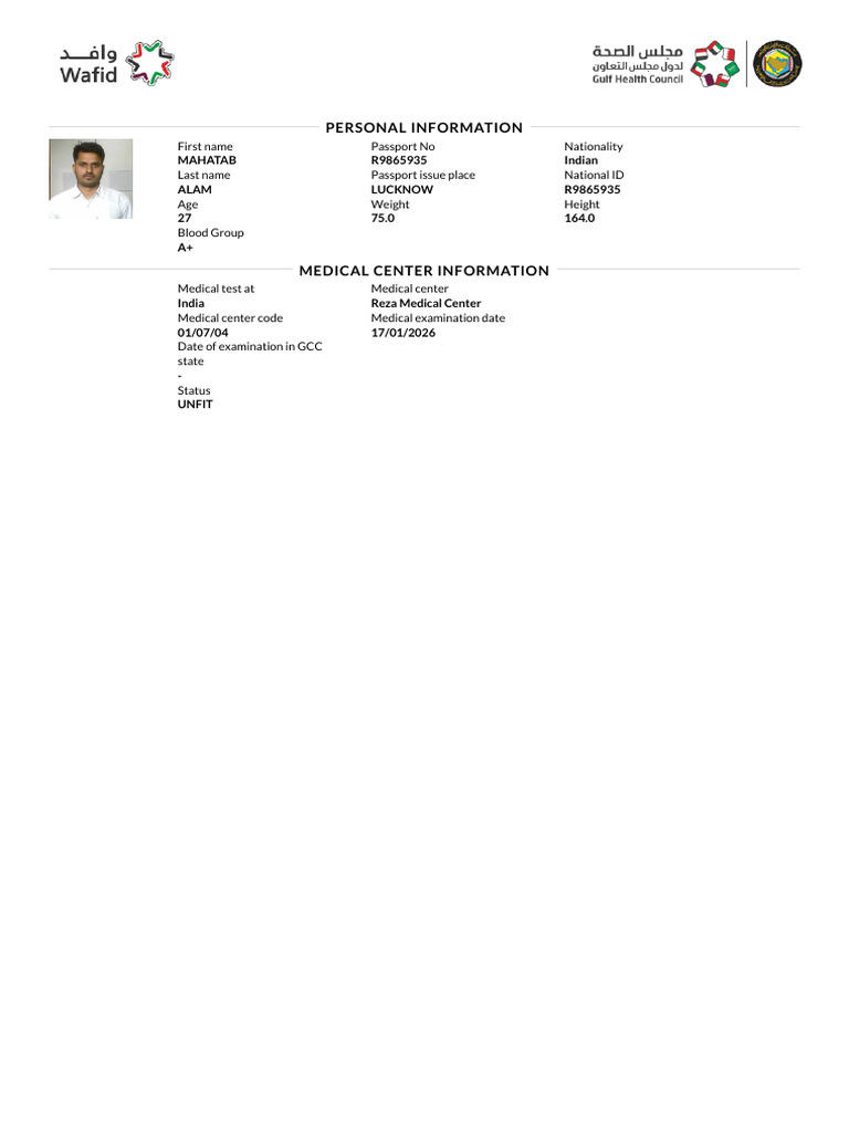 Medical Status (2) | PDF