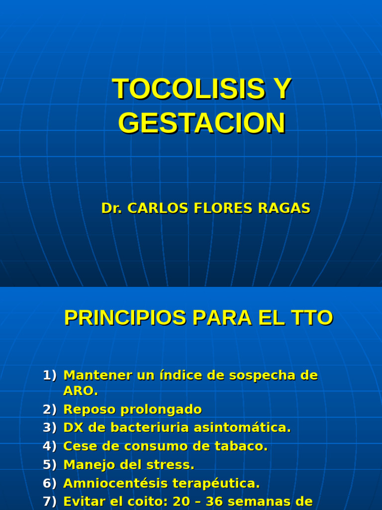 TOCOLISIS | PDF | Especialidades Medicas | Drogas