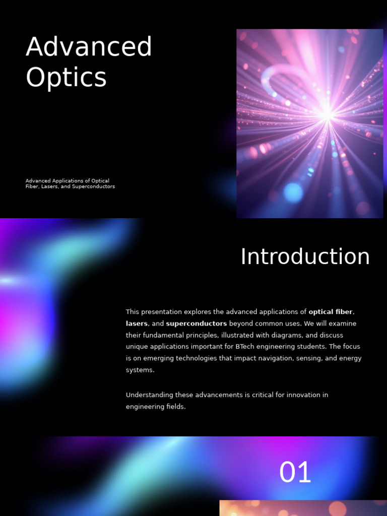 Advanced Optical Applications in Engineering | PDF | Optical Fiber | Optics