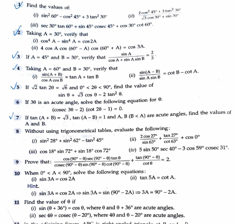 Trigonometric Identities and Equations | PDF