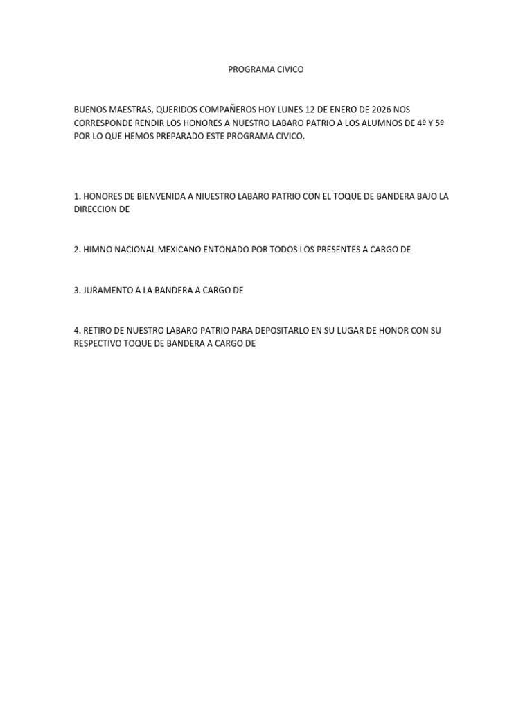 Programa Civico | PDF