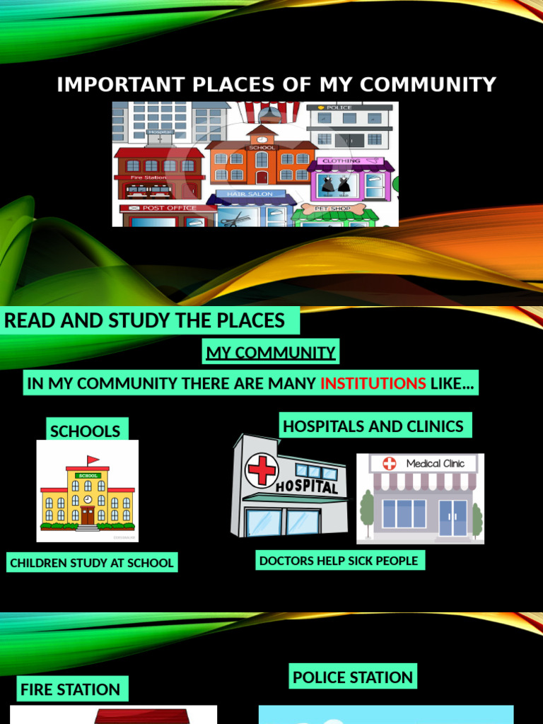 IMPORTANT PLACES OF MY COMMUNITY | PDF