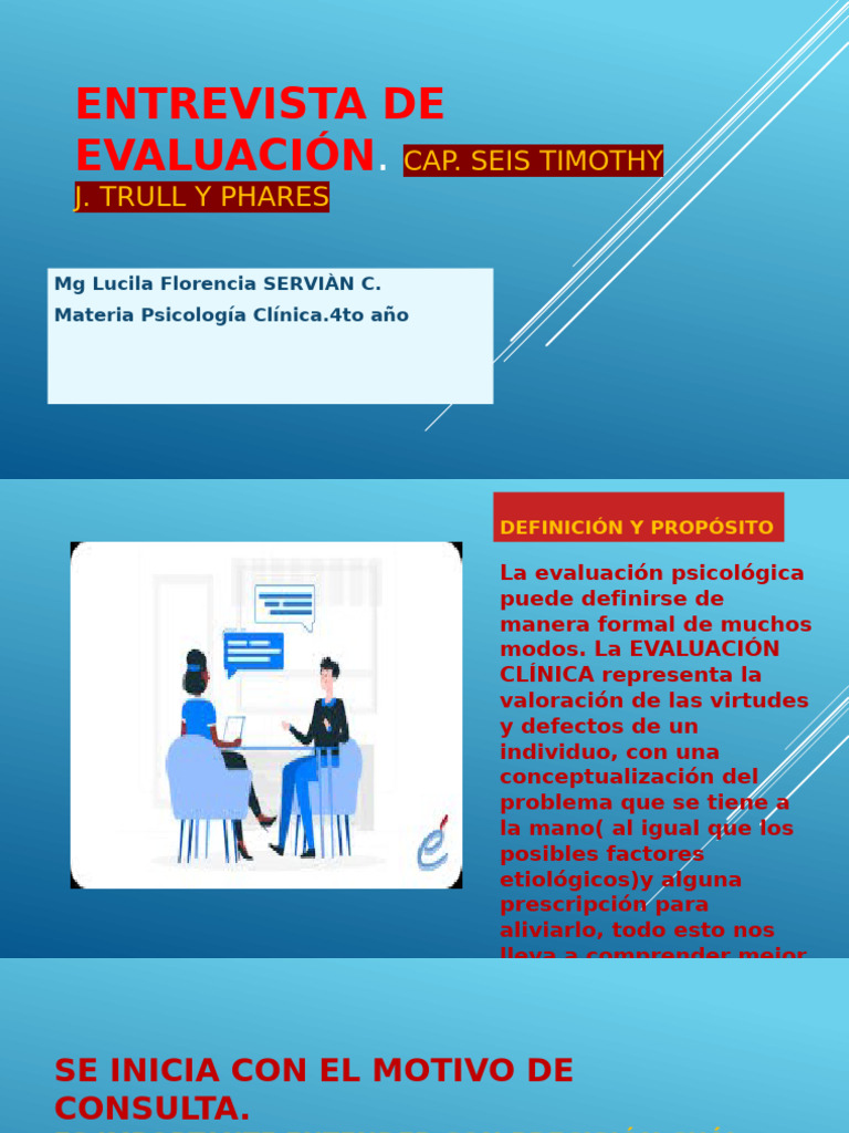 Entrevista de Evaluación (2) | PDF